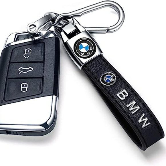 Accessories | Leather Car Logo Bmw Keychain | Poshmark